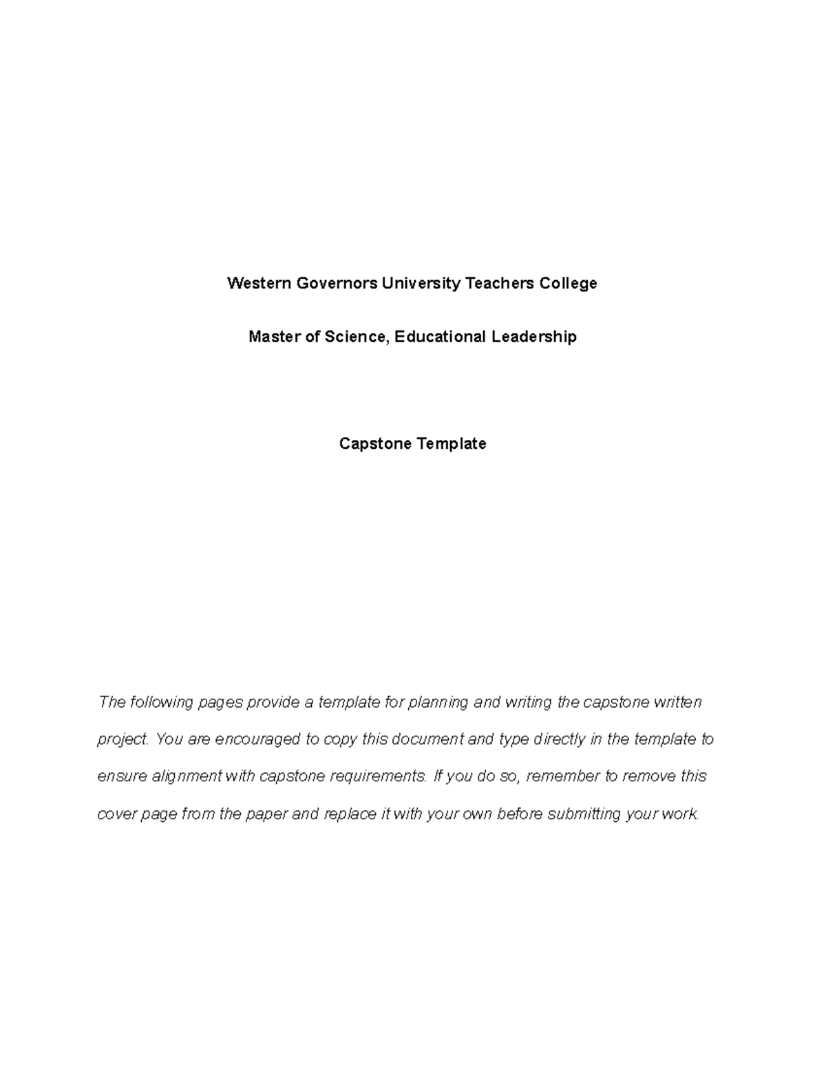 D038 Task 3 (Attempt 2) - Capstone for MSEDL - Western Governors ...