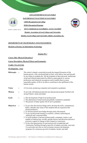 Module 1 - Education - MAPEH 10 7 H E A L T H 10 Quarter 1-Module ...