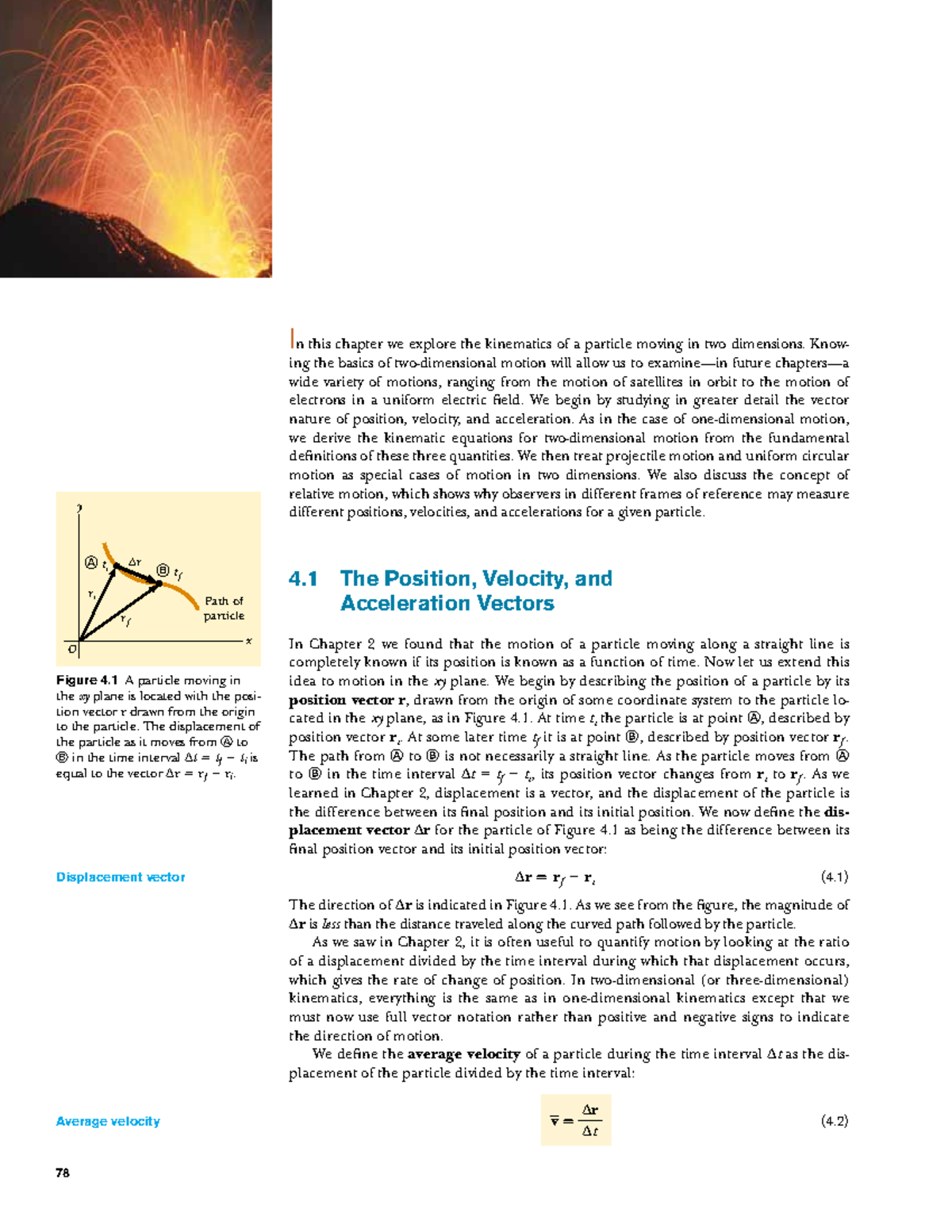 Chapter 4 - general physics 1 - In this chapter we explore the kinematics of a particle moving ...