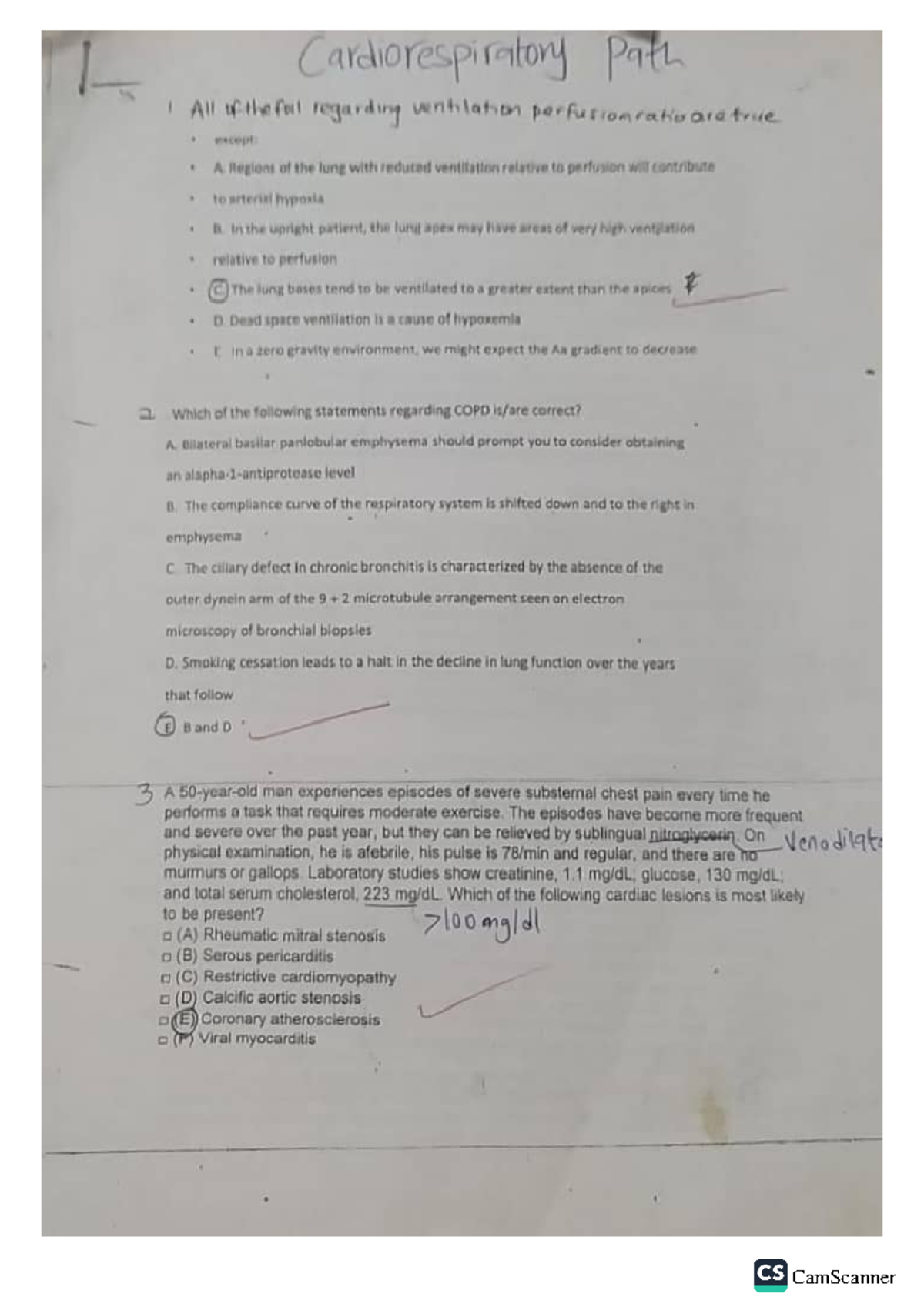 Z MCQ 06-cardiorespiratory pathology 3 221130 001439 - Studocu