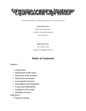 Pretest IN Practical Research 1 - PRE-TEST Practical Research 1 ...
