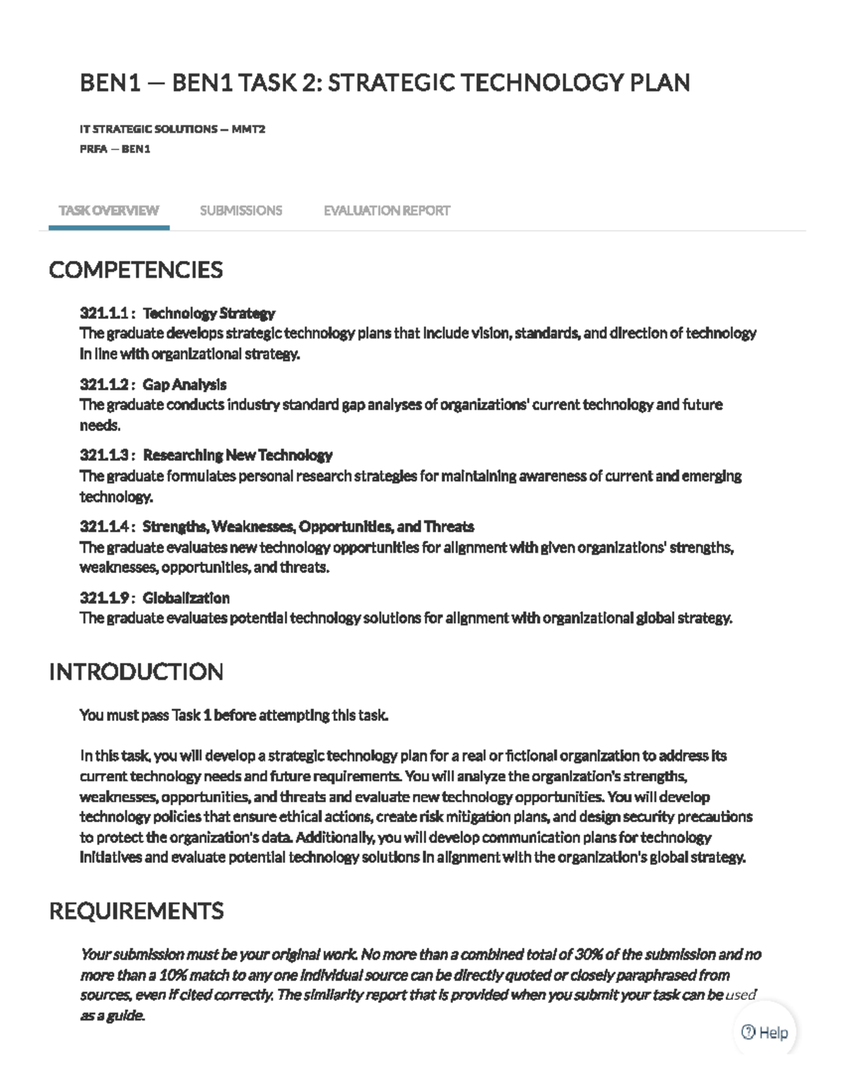 Ben1 Task2 Rubric - MMT2 - Studocu