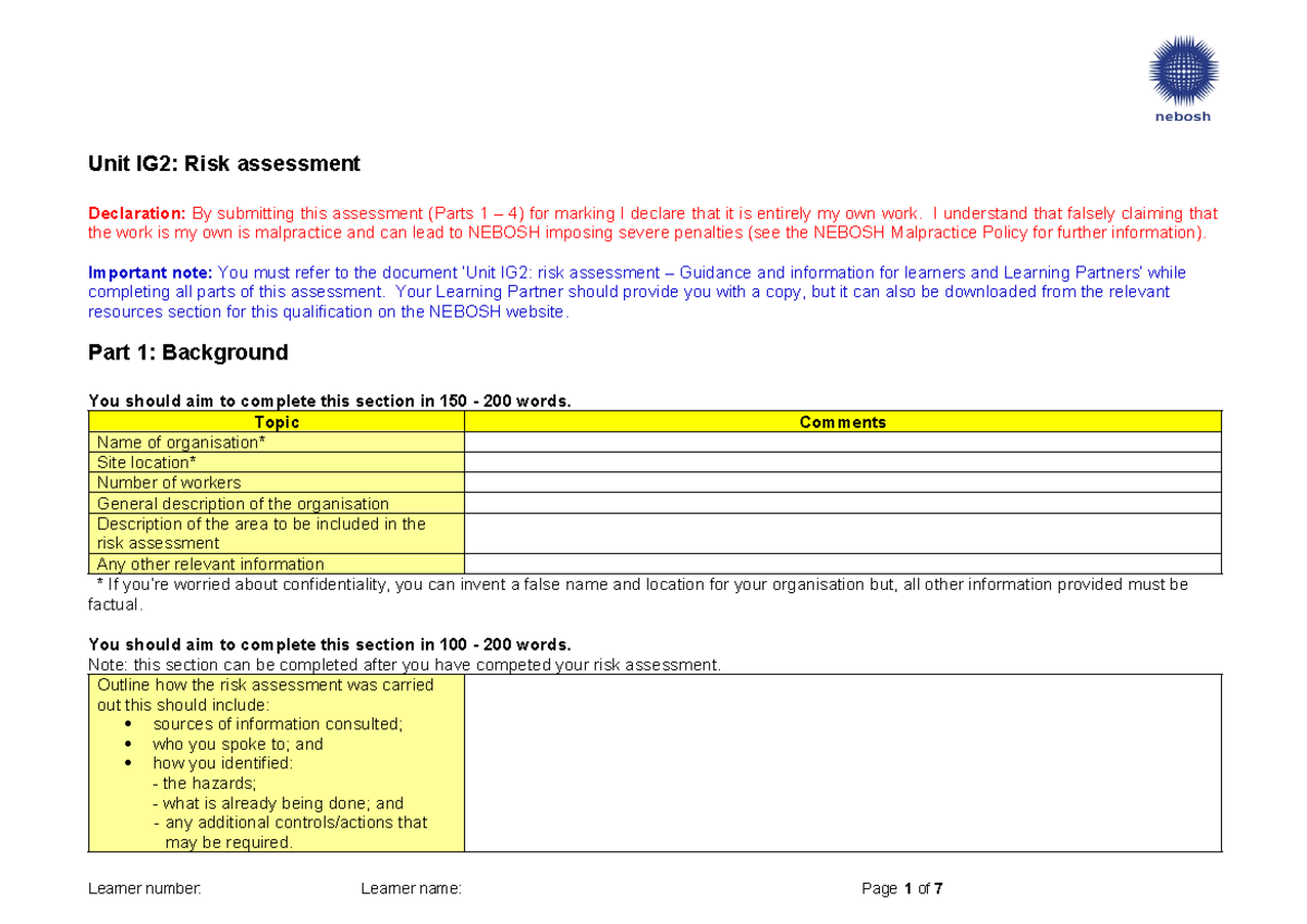 Ig2-forms-electronic-submission-v5.1 - Unit IG2: Risk assessment ...