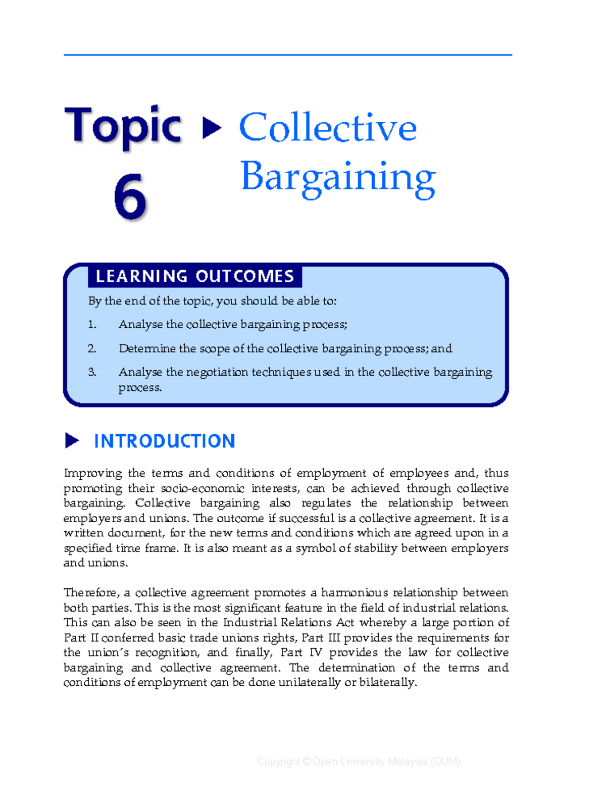 Additional Notes - Collective bargaining - Labour Law - MMU - Studocu