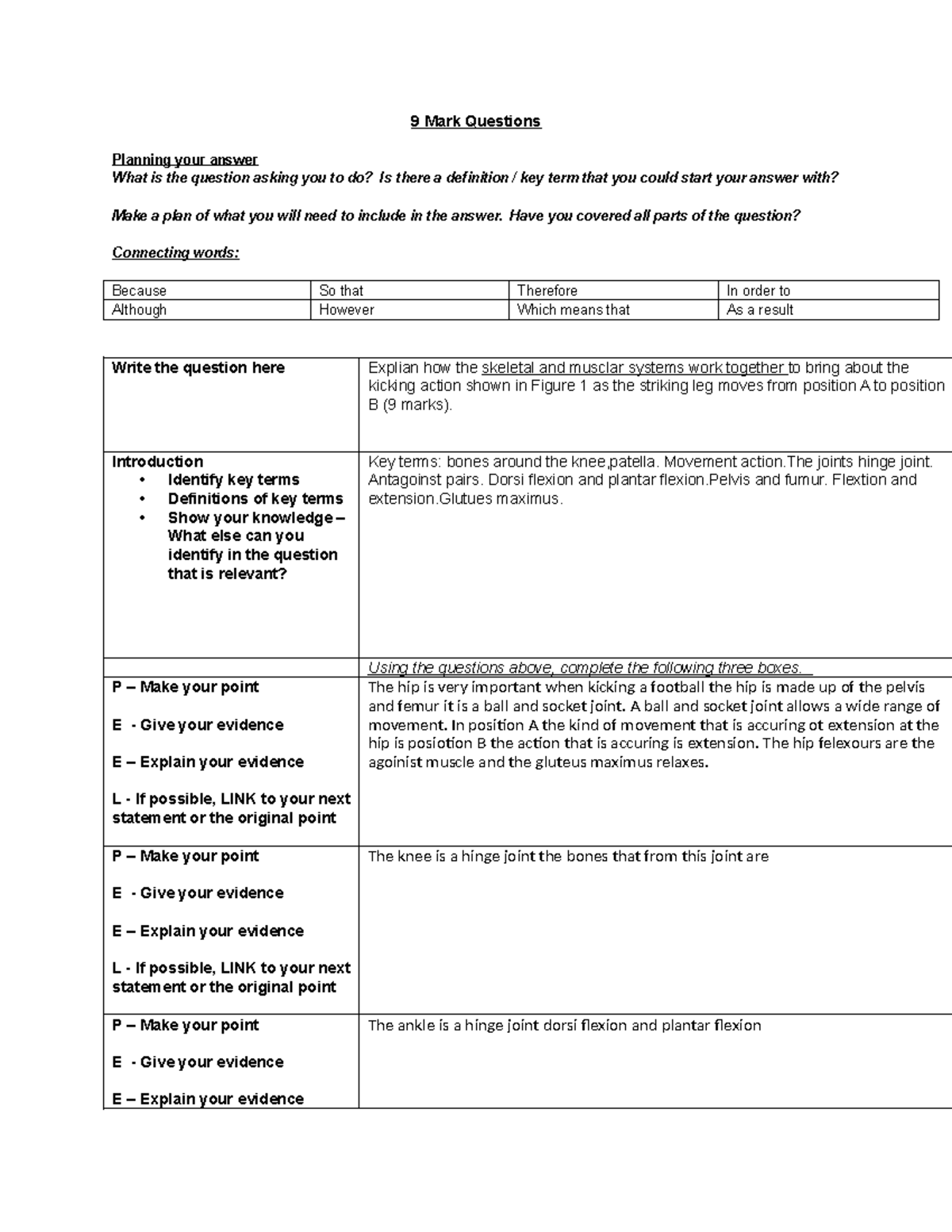 9 Mark Questions plan PEEL template - 9 Mark Questions Planning your ... 9 Mark Questions plan PEEL template - 9 Mark Questions Planning your ...