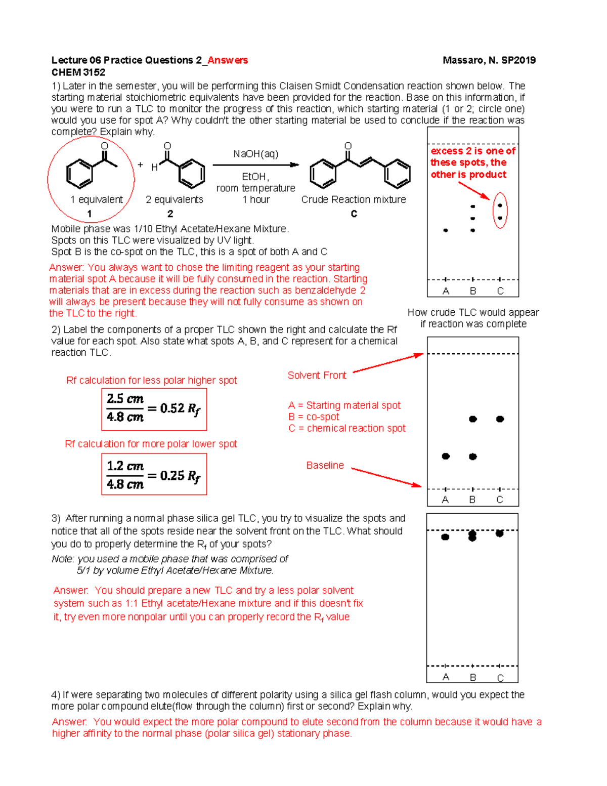 Lecture 06 Practice Questions 2 Answers-1 - Later in the semester, you ...