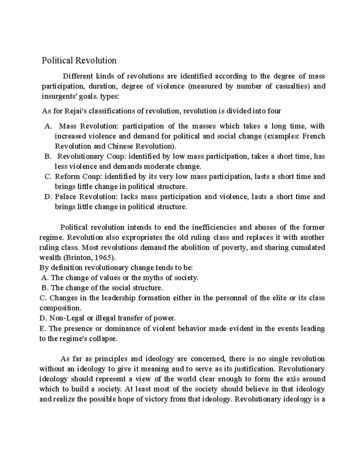 Types and Stages of Social Movements - Political Revolution Different ...