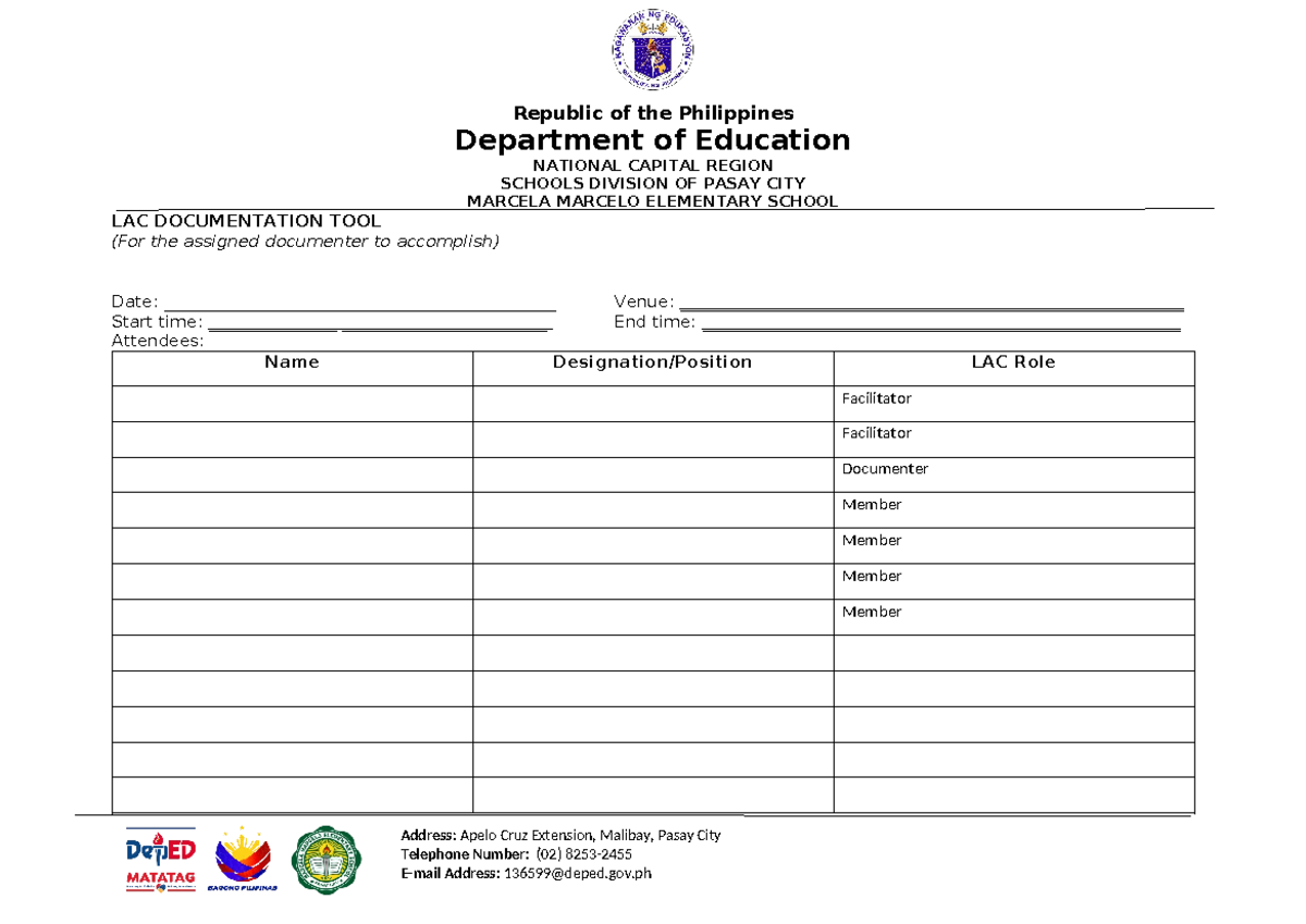 LAC-Documentation-tool - Address: Apelo Cruz Extension, Malibay, Pasay ...