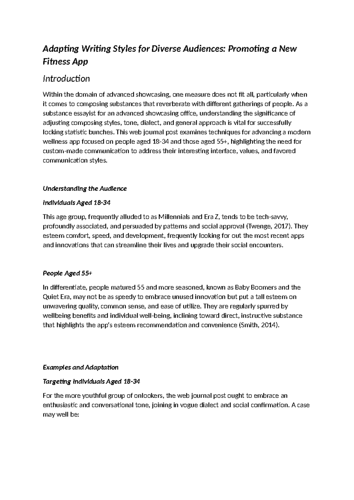 English unit 7 - notes - Adapting Writing Styles for Diverse Audiences ...