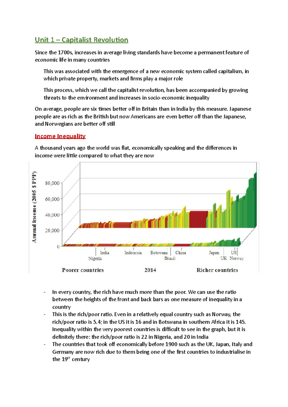C1 - Capitalist Revolution - Unit 1 – Capitalist Revolution Since the ...