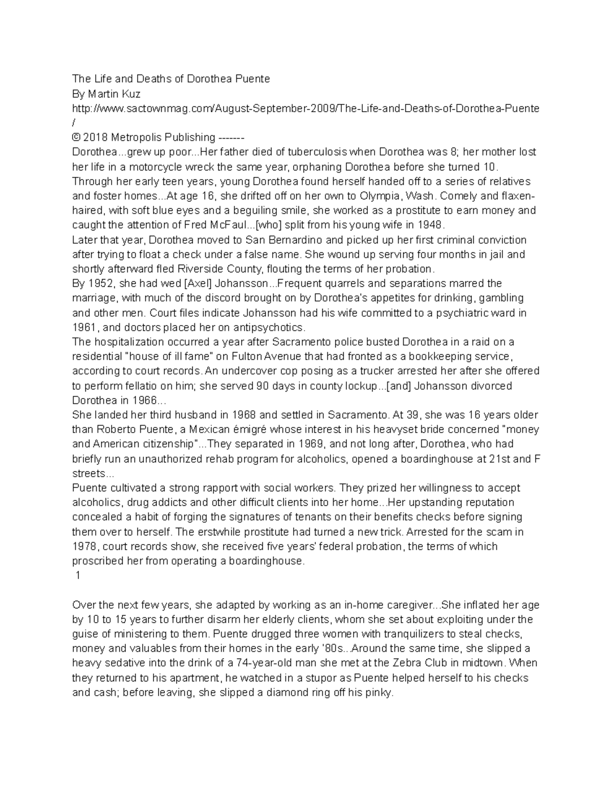 Cj427 notes from class. Detailed notes - The Life and Deaths of ...