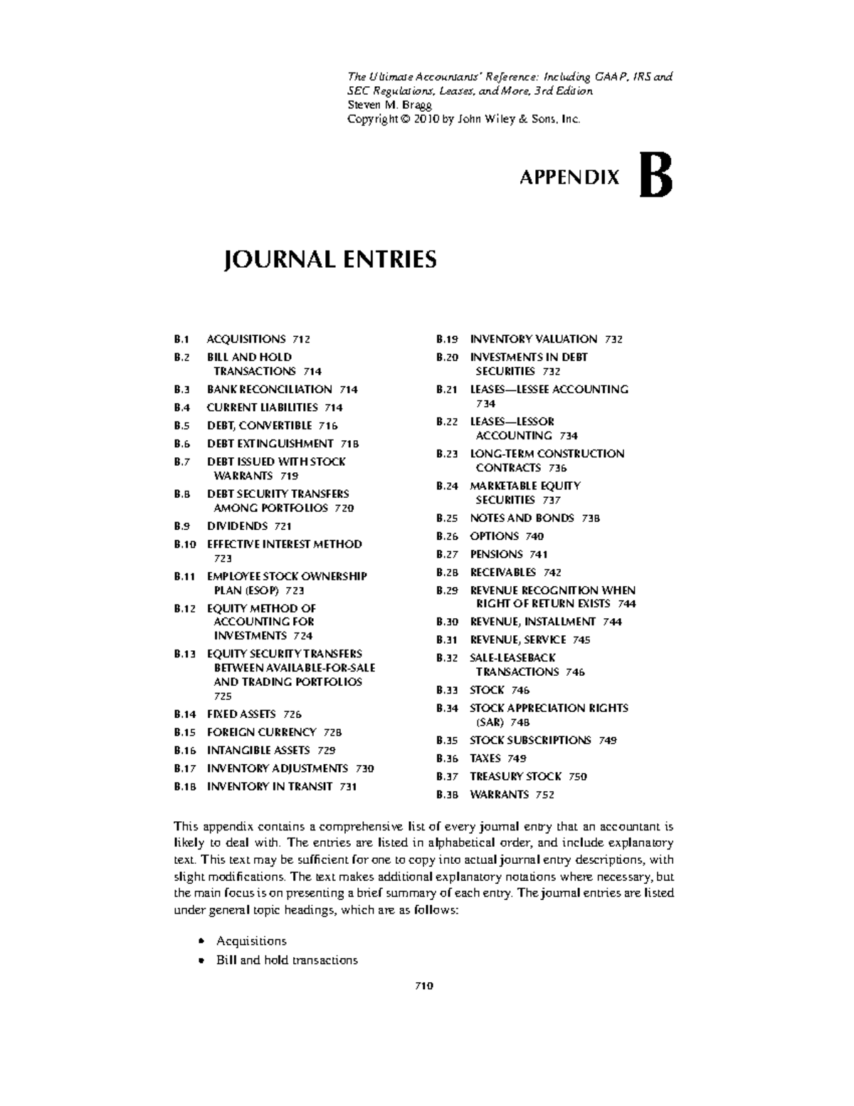 Journal Entries - lecture notes for reviewing - B APPENDIX JOURNAL ...