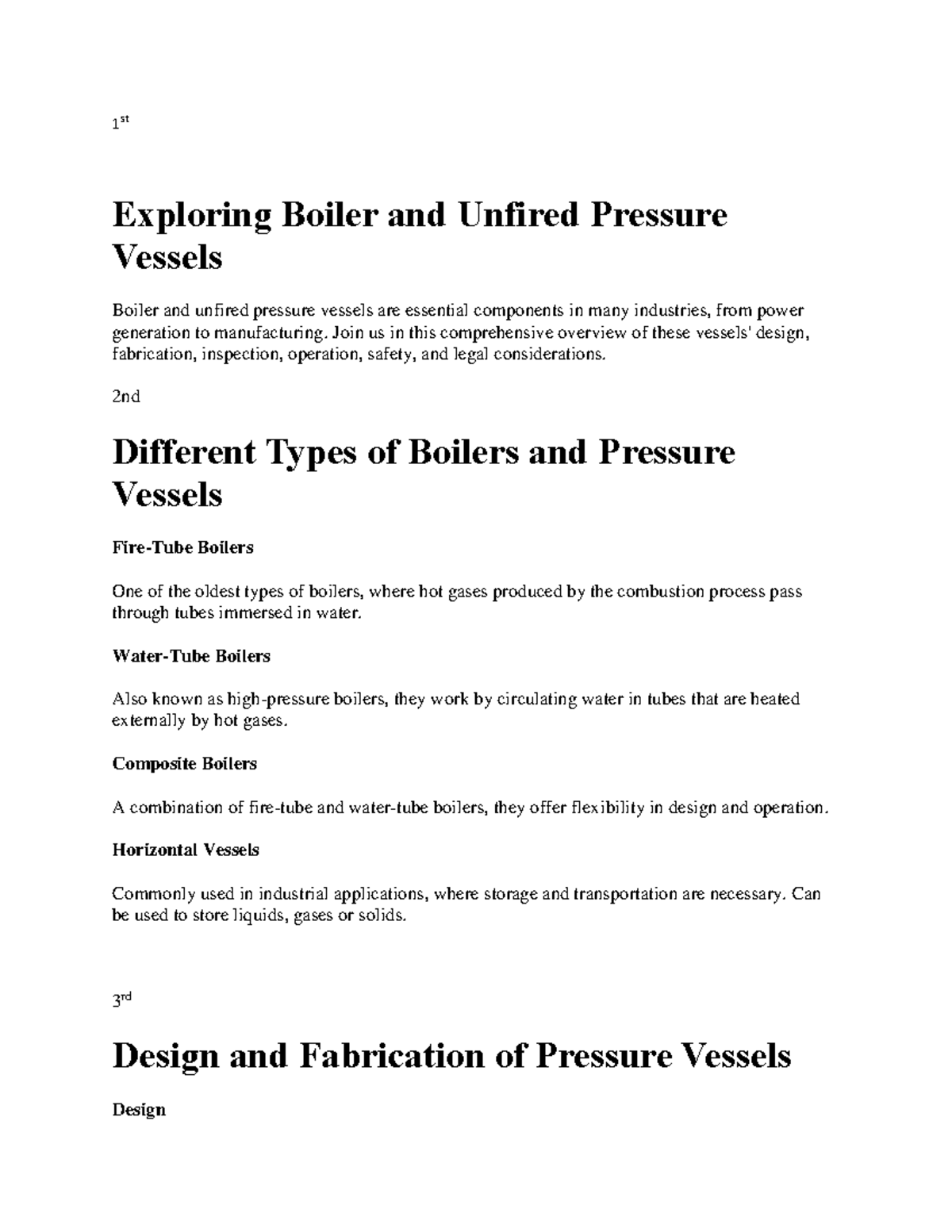 Olvida- Reporting- Boilers - 1 st Exploring Boiler and Unfired Pressure ...