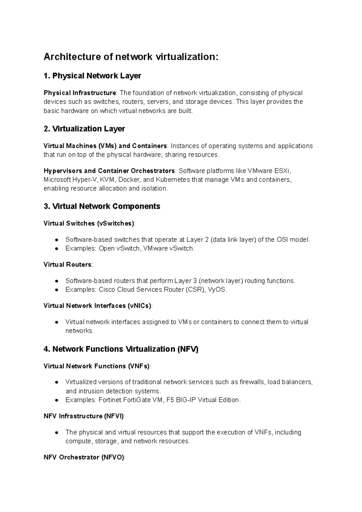 Architecture of network virtualization - Physical Network Layer ...