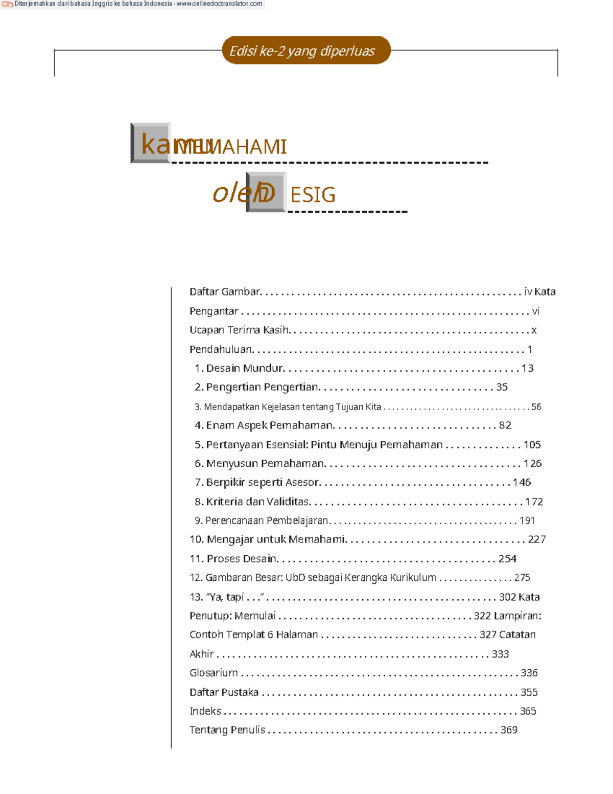 Teaching for Understanding Bab 10 - Edisi ke-2 yang diperluas kamuMEMAHAMI olehD ESIG Daftar ...