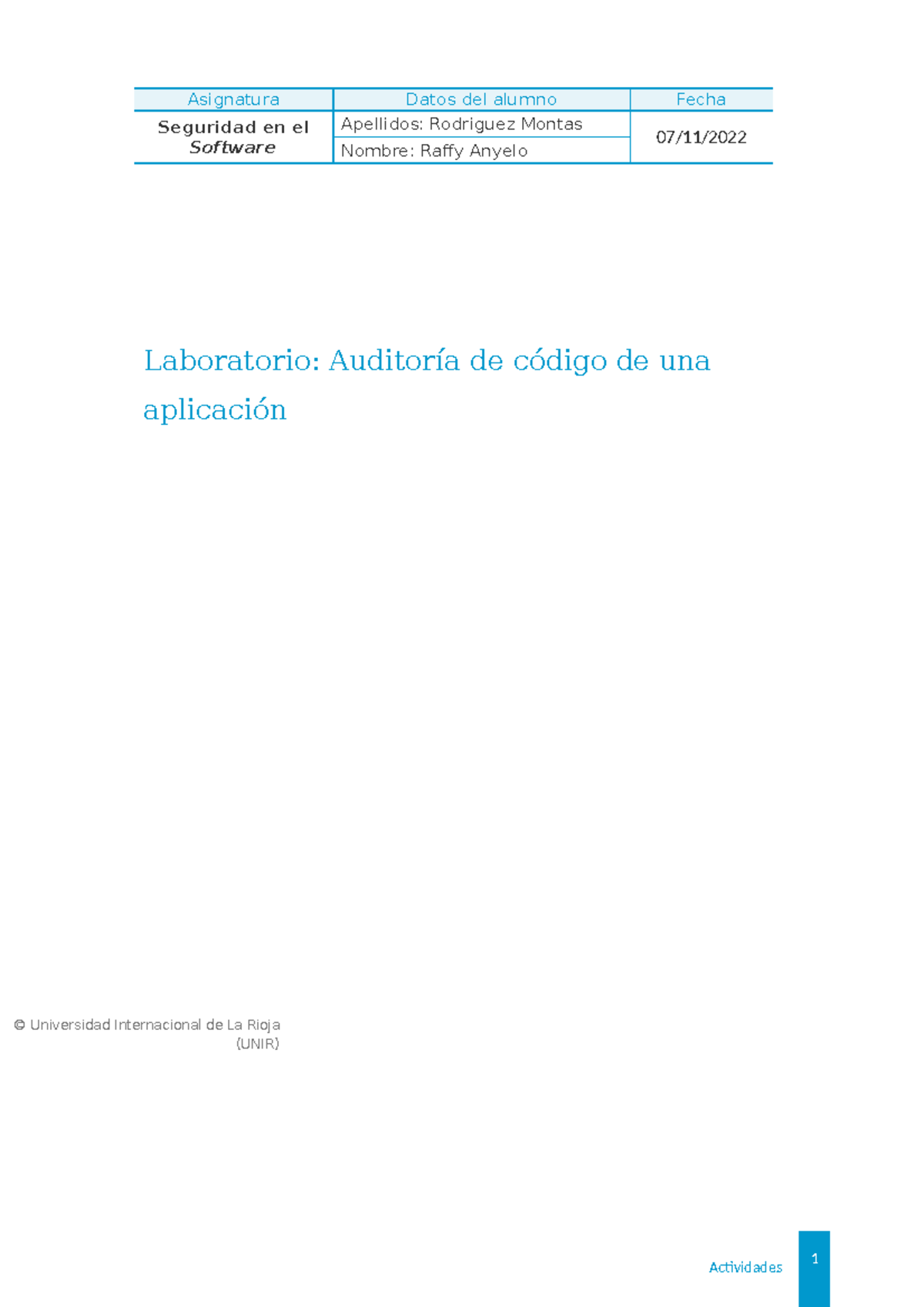 Auditor a de c digo de una aplicaci n Raffy Rodriguez - Seguridad en el ...