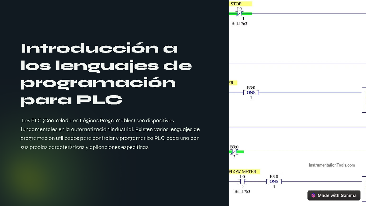 Introduccion a los lenguajes de programacion para PLC - Introducción a los lenguajes de ...