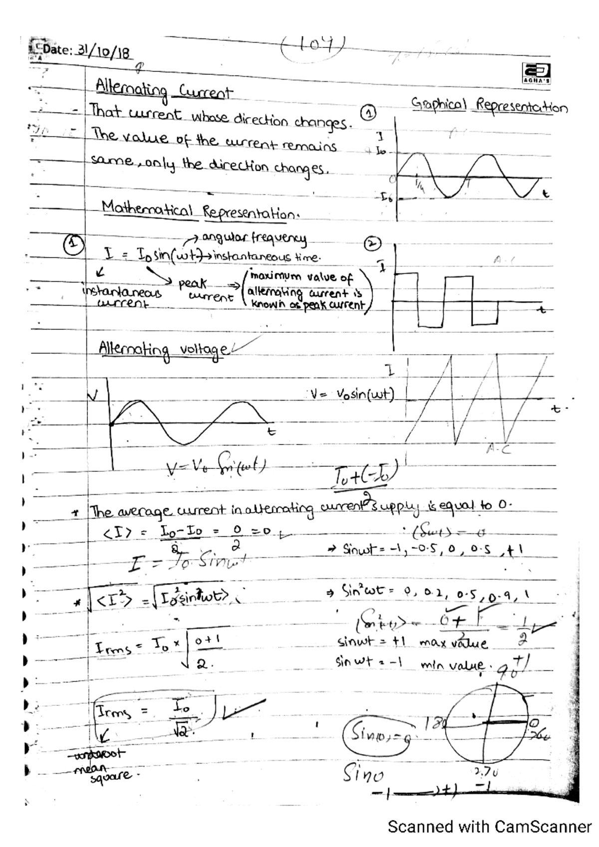 Alternating Current - Physics A2 - Studocu