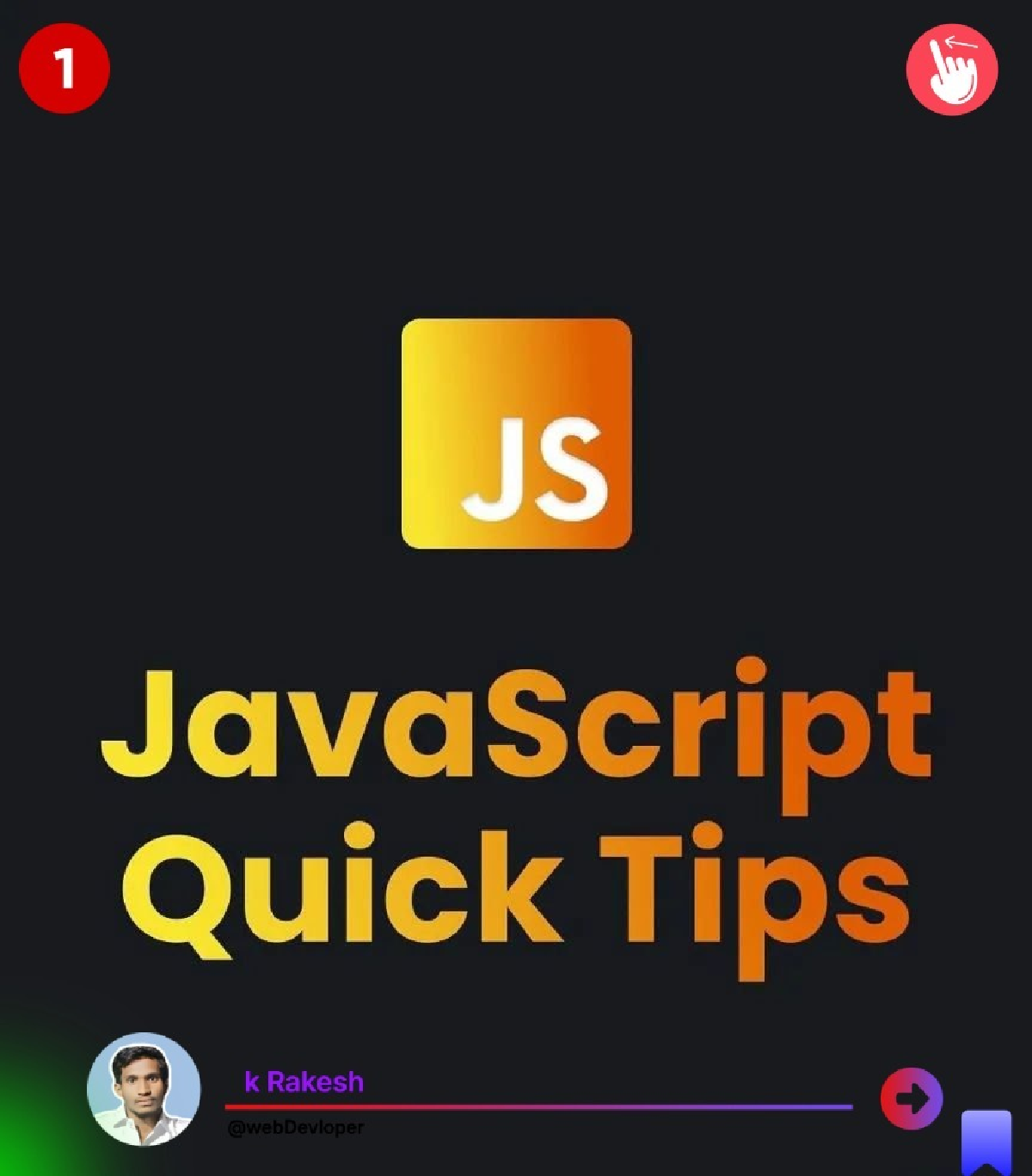 Java Script Tips 1 Js Javascript Quick Tips K Rakesh 1 Js Javascript 1636