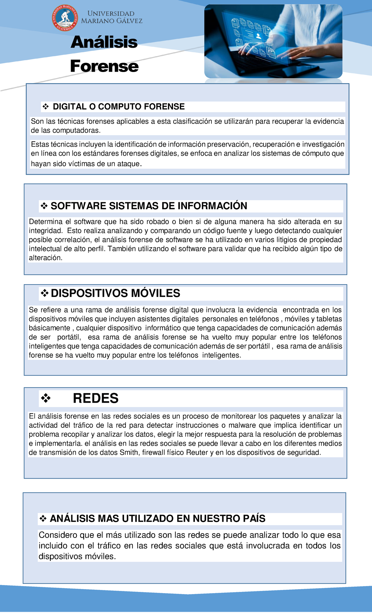 Infografia Analisis Forense - Análisis Forense DIGITAL O COMPUTO FORENSE Son las técnicas ...