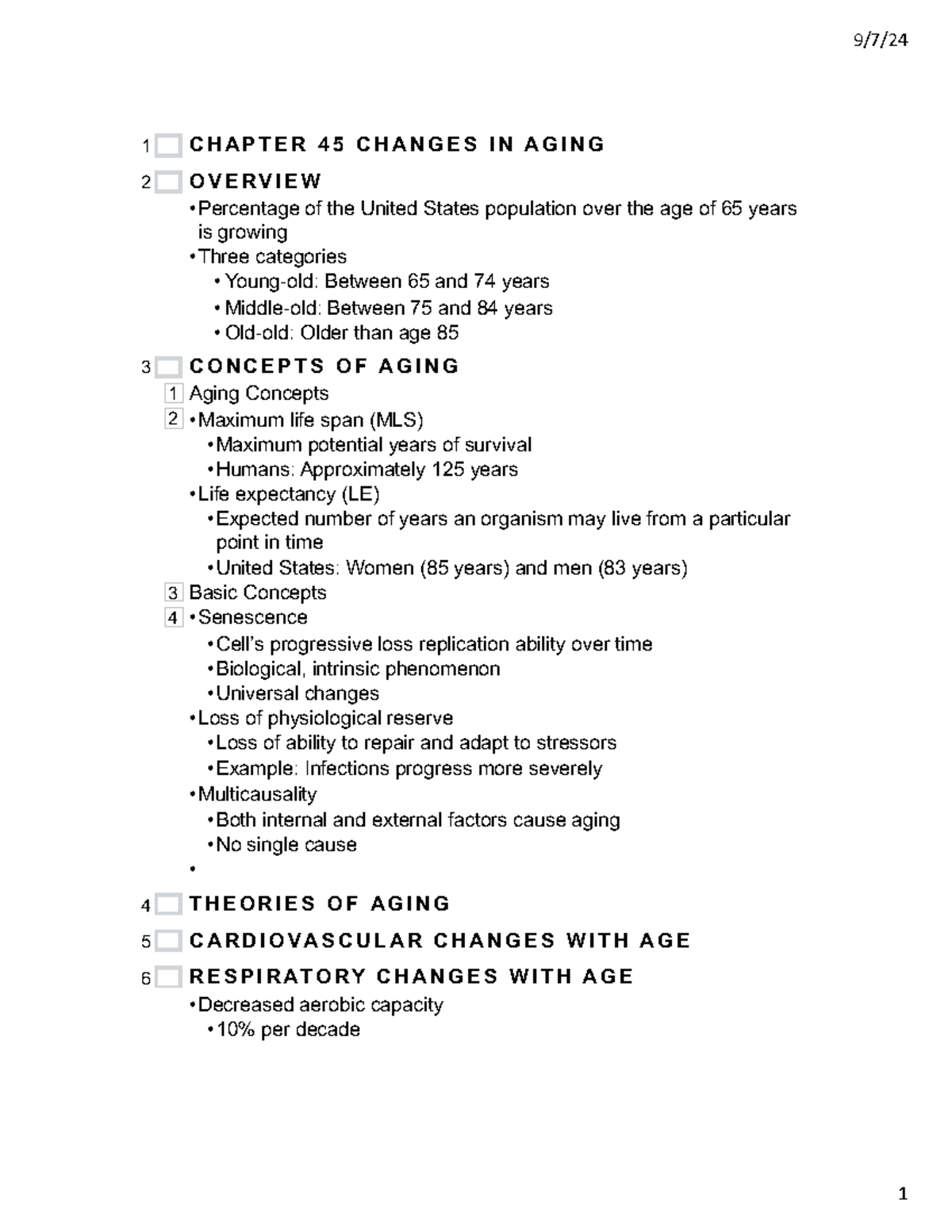 CH 45 Physiological Changes of Aging - Read-Only - 9/7/ 1 C H A P T E R ...