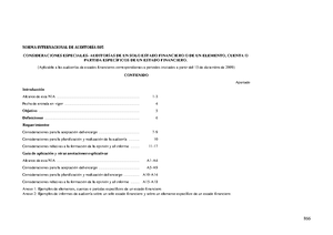 NIA 800 Correcto - RESUMEN - Normas Internacionales de Auditoría I ...