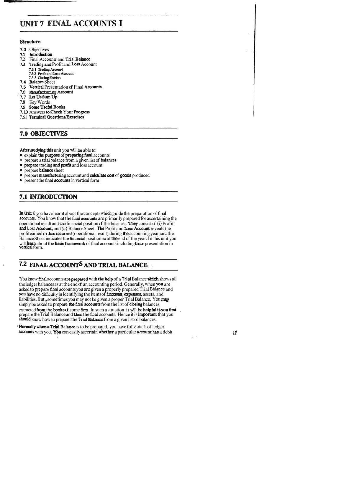 Unit-7 - Final Accounts I - Accounting - Studocu