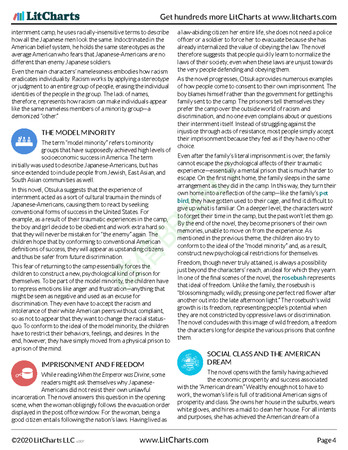 When-the-Emperor-was-Divine-Lit Chart 4 - internment camp, he uses ...