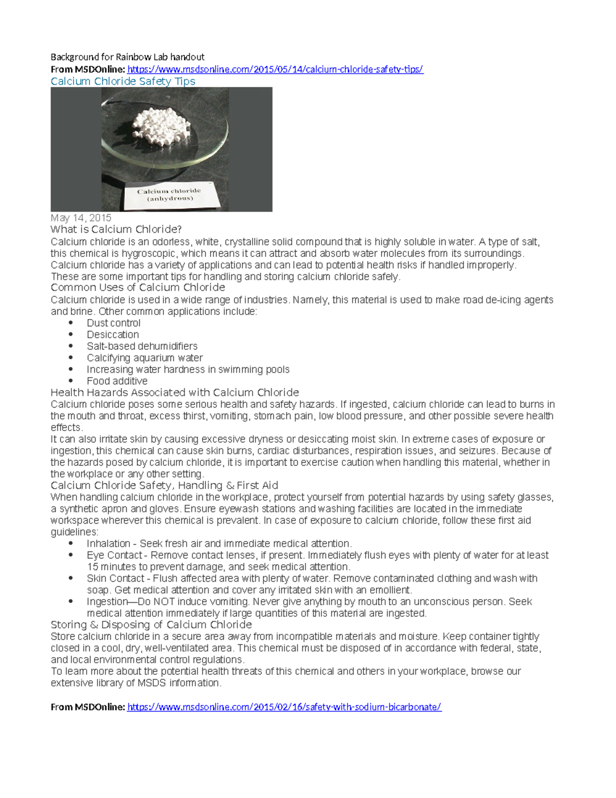 1 1 Background for Rainbow Lab handout - Background for Rainbow Lab ...