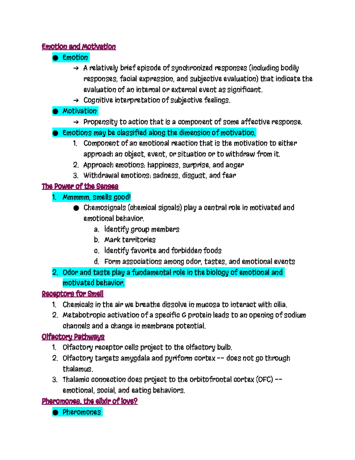 Emotion and Motivation - Cognitive interpretation of subjective ...