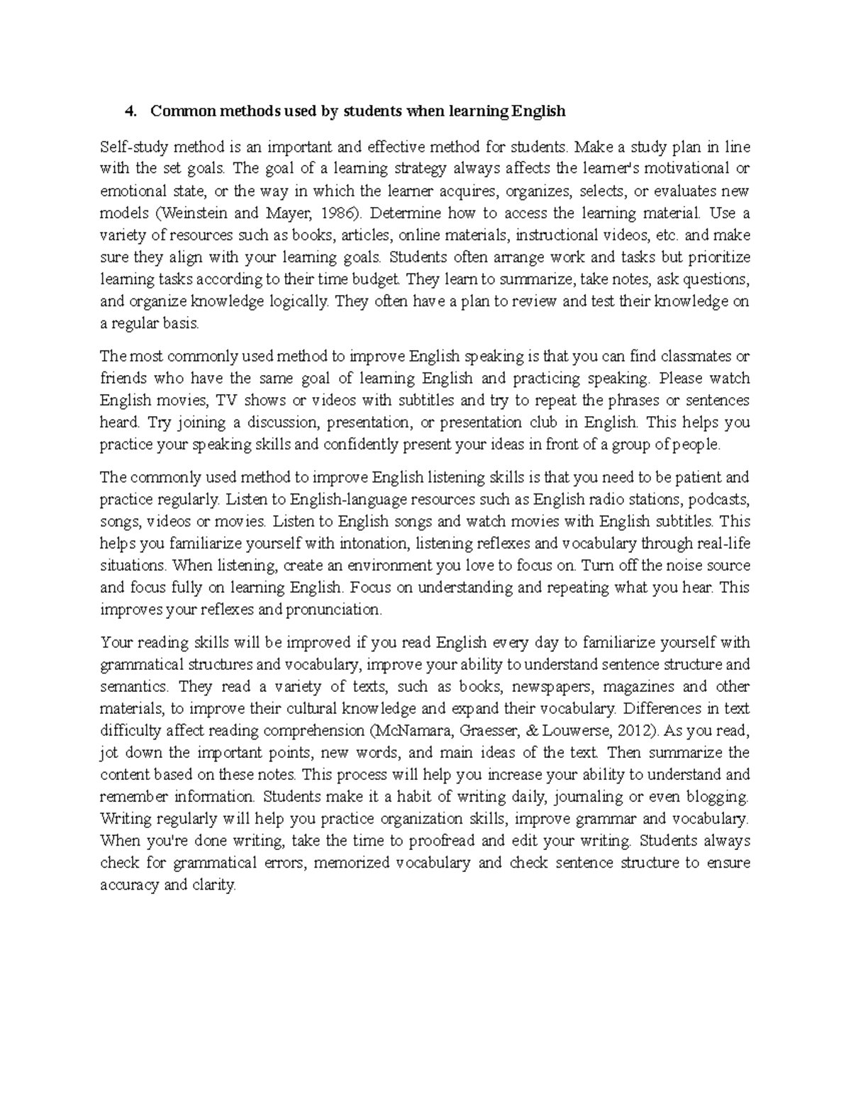 mac lenin aaaaaa - Common methods used by students when learning ...