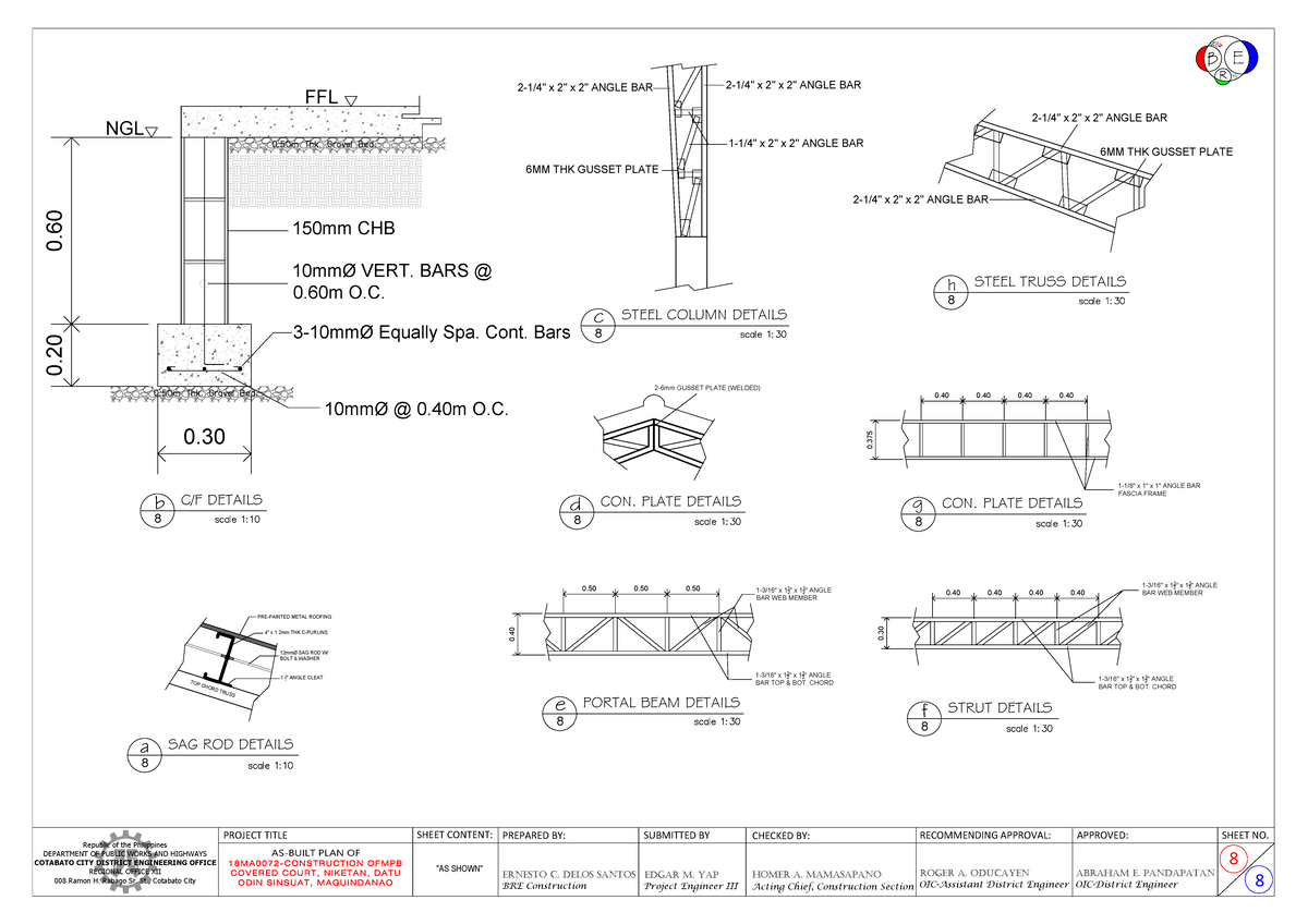 niketan sample plans for civil engineering - 8 SHEET NO. 8 3-10mmØ ...