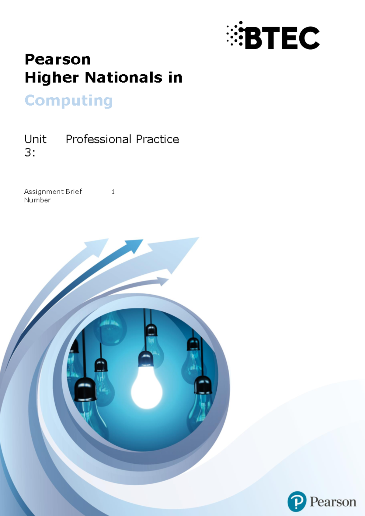 Unit 3 Professional Practice Part 01 - Pearson Higher Nationals in ...