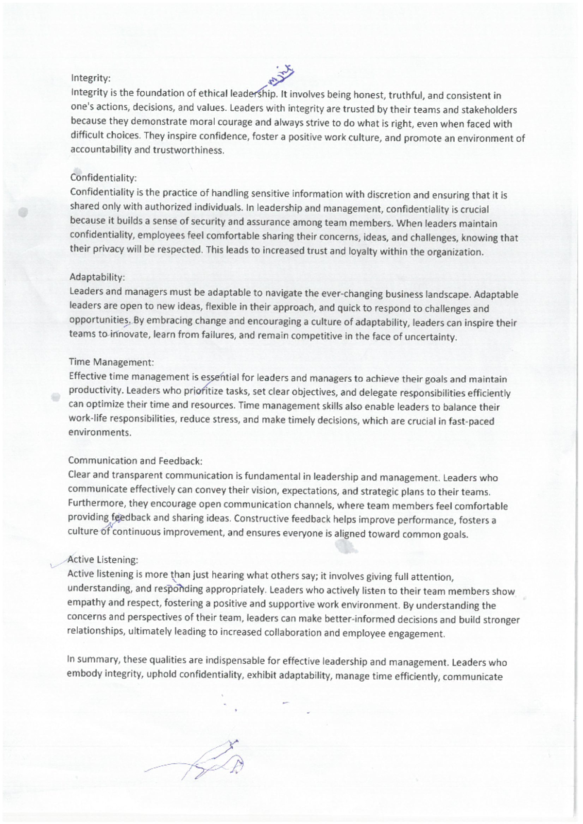 Leadership skills - communication skills - MKU - Studocu