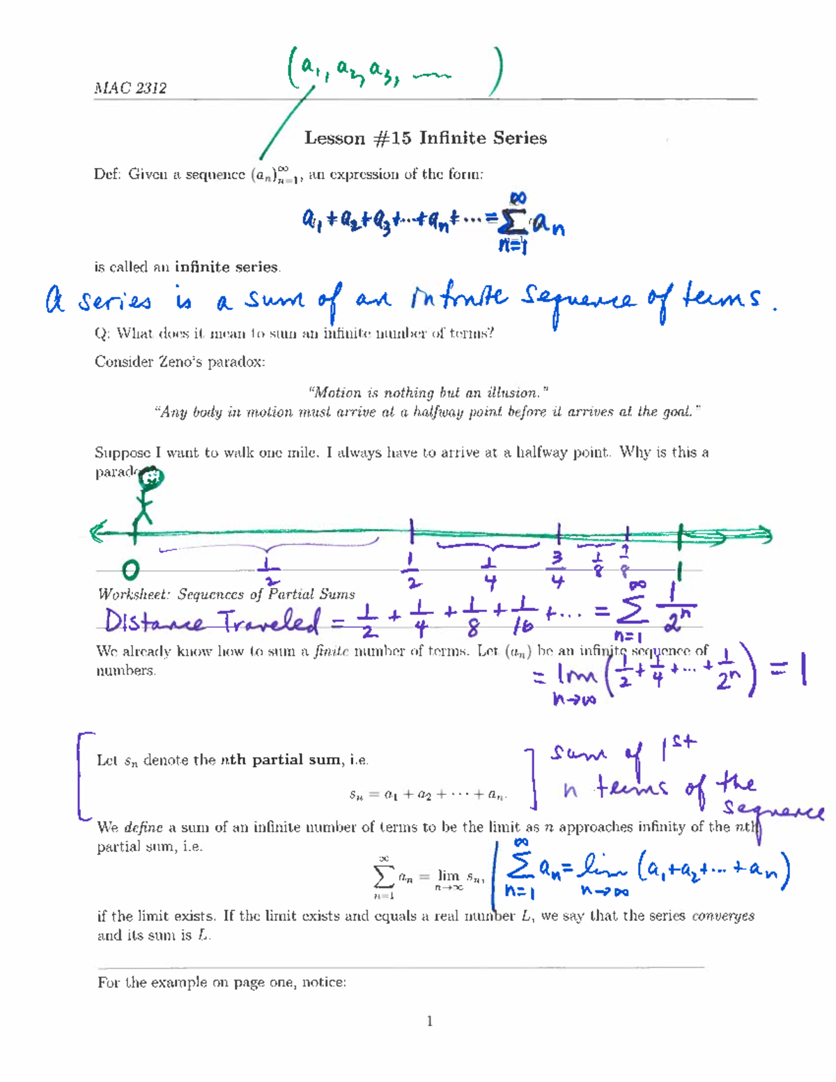 Scan L15 Series - note for calc 2 - MAC2312 - Studocu