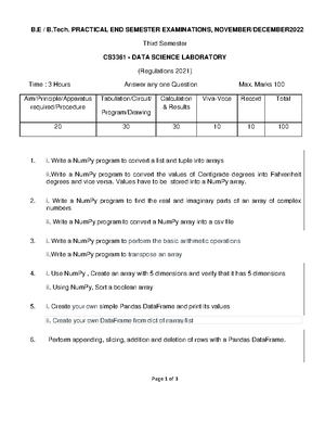 DATA Science LAB Exercise - AIM: To Download, install and explore the ...