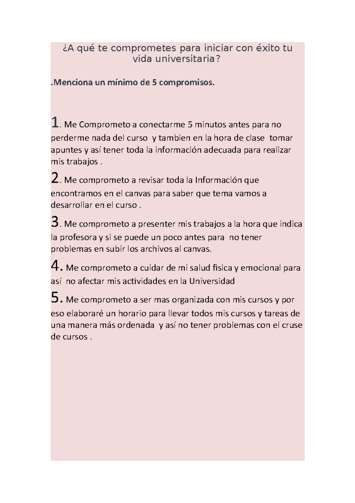 Compromisos - este documento sirve para la introducción del curso - ¿A ...