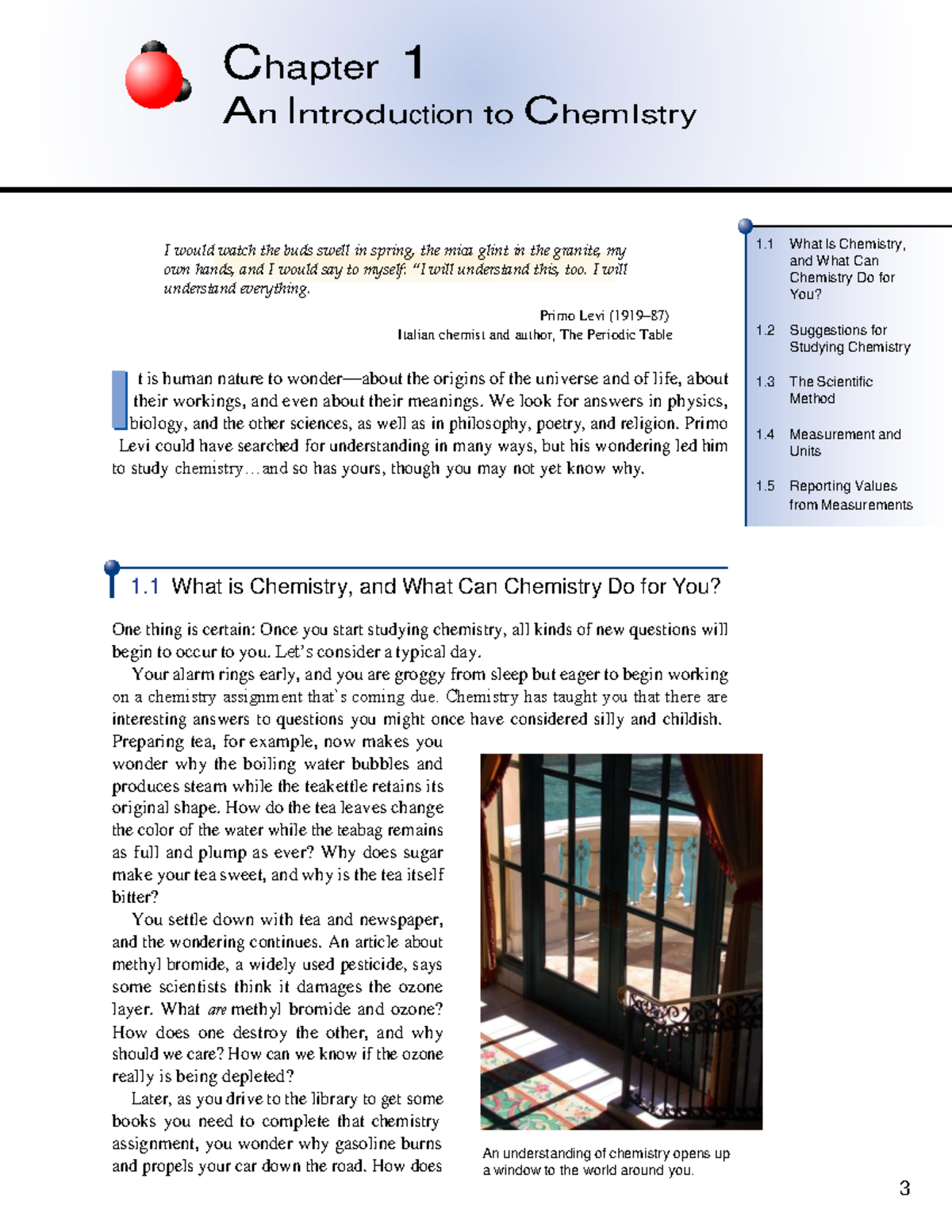 1. Introduction to Chemistry - 1 What is Chemistry, and What Can ...