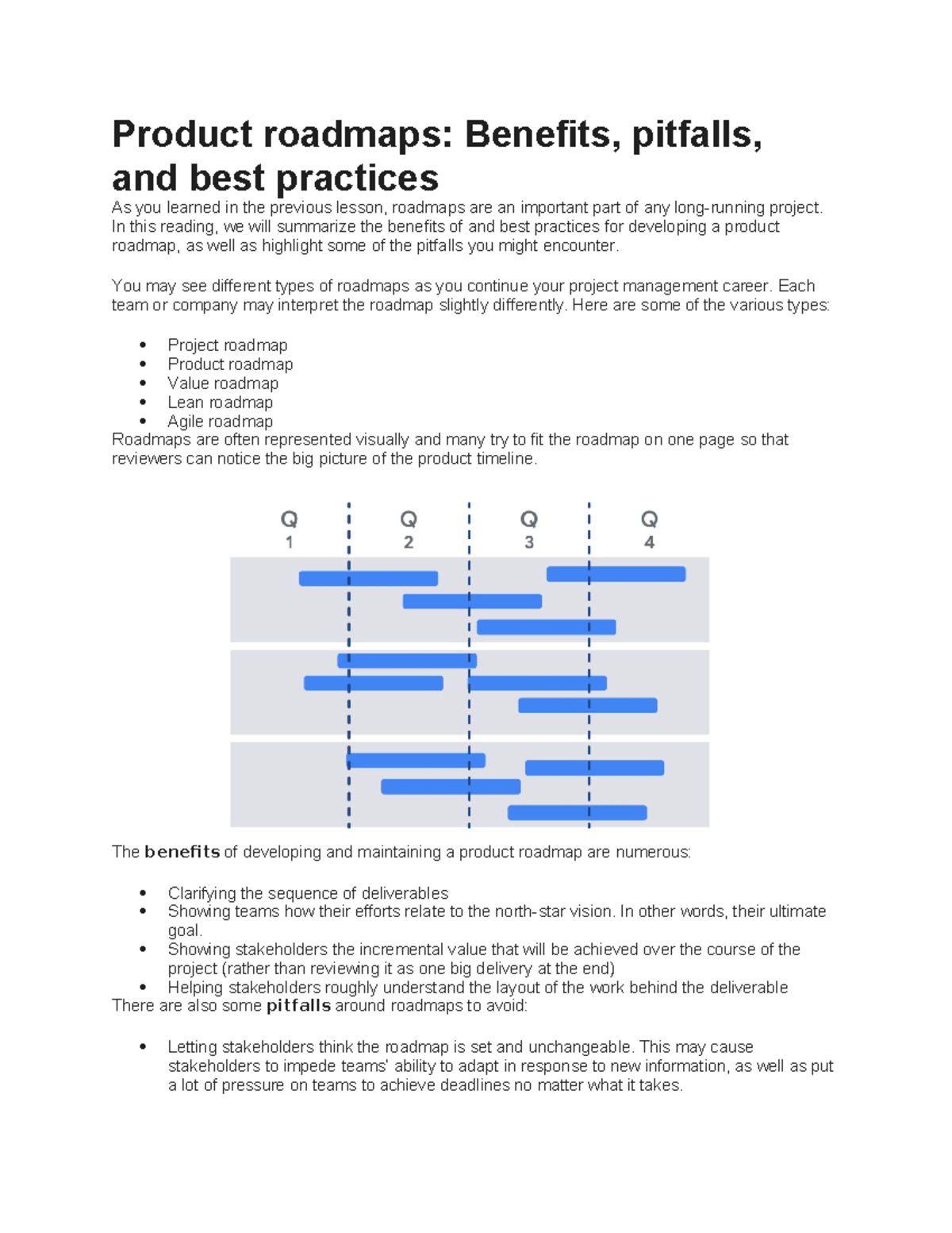 Product Roadmaps Benefits Pitfalls And Best Practices Product Roadmaps Benefits Pitfalls