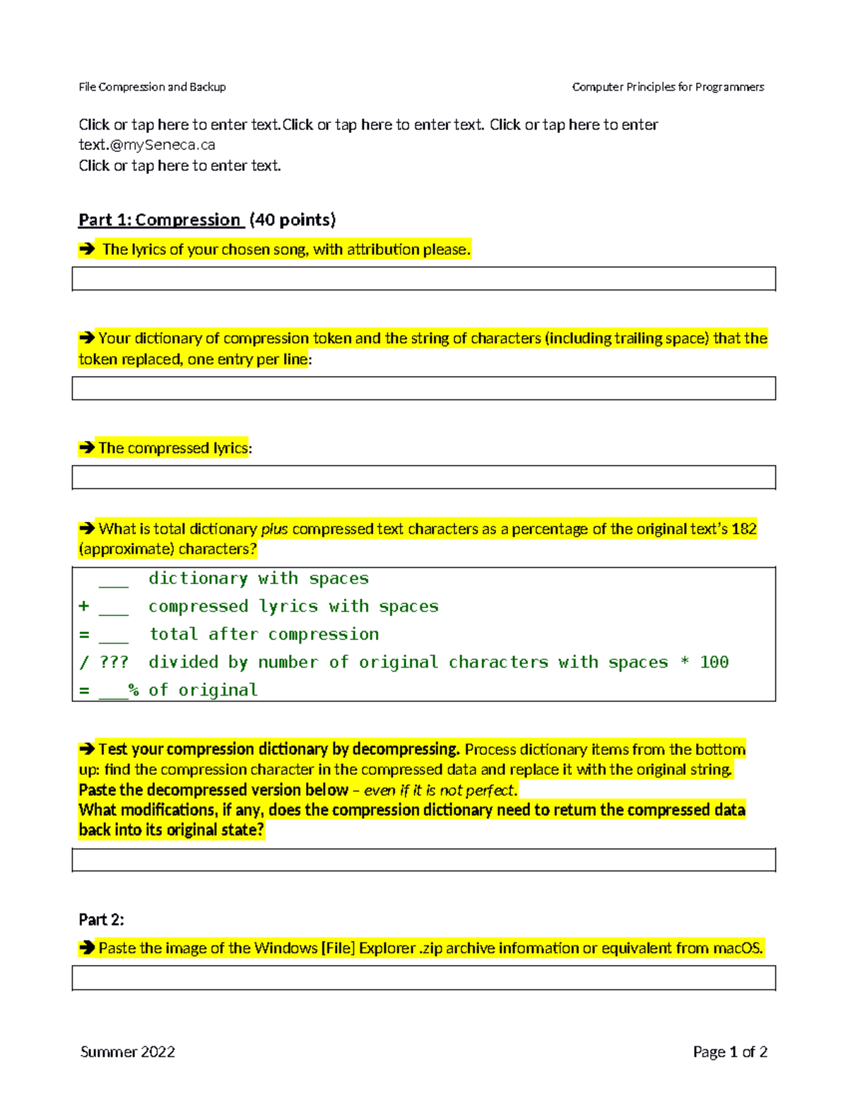 CP4P Week9 Activity - Docs - File Compression and Backup Computer Principles for Programmers ...