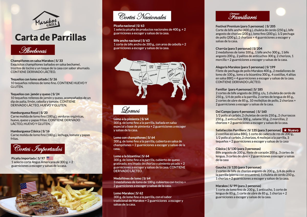 Carta Marakos 2024 - Cortes Nacionales Familiares Marakas GRILL Picaña ...