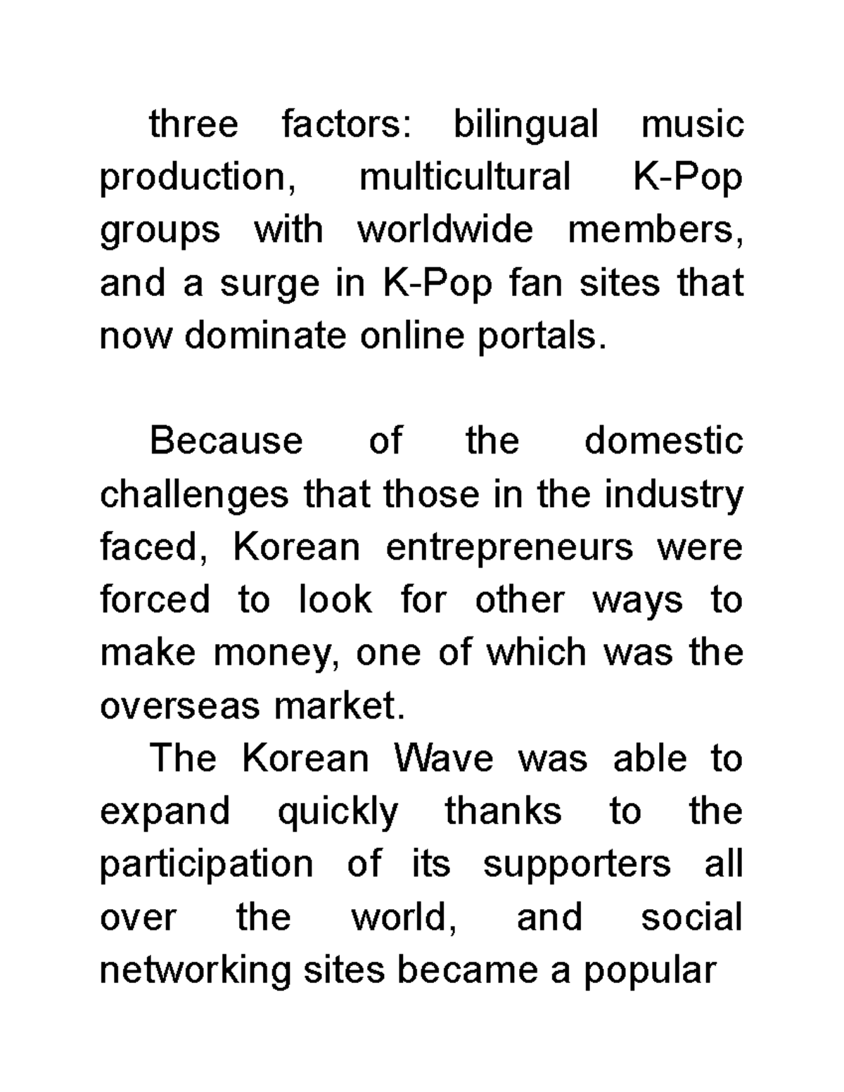 CASE Study KPOP-PART 2 - three factors: bilingual music production ...