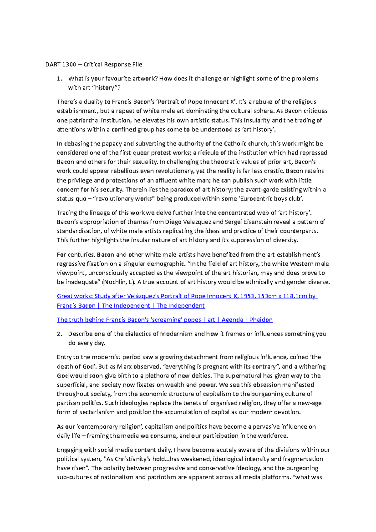 Critical response file - DART 1300 – Critical Response File 1. What is ...