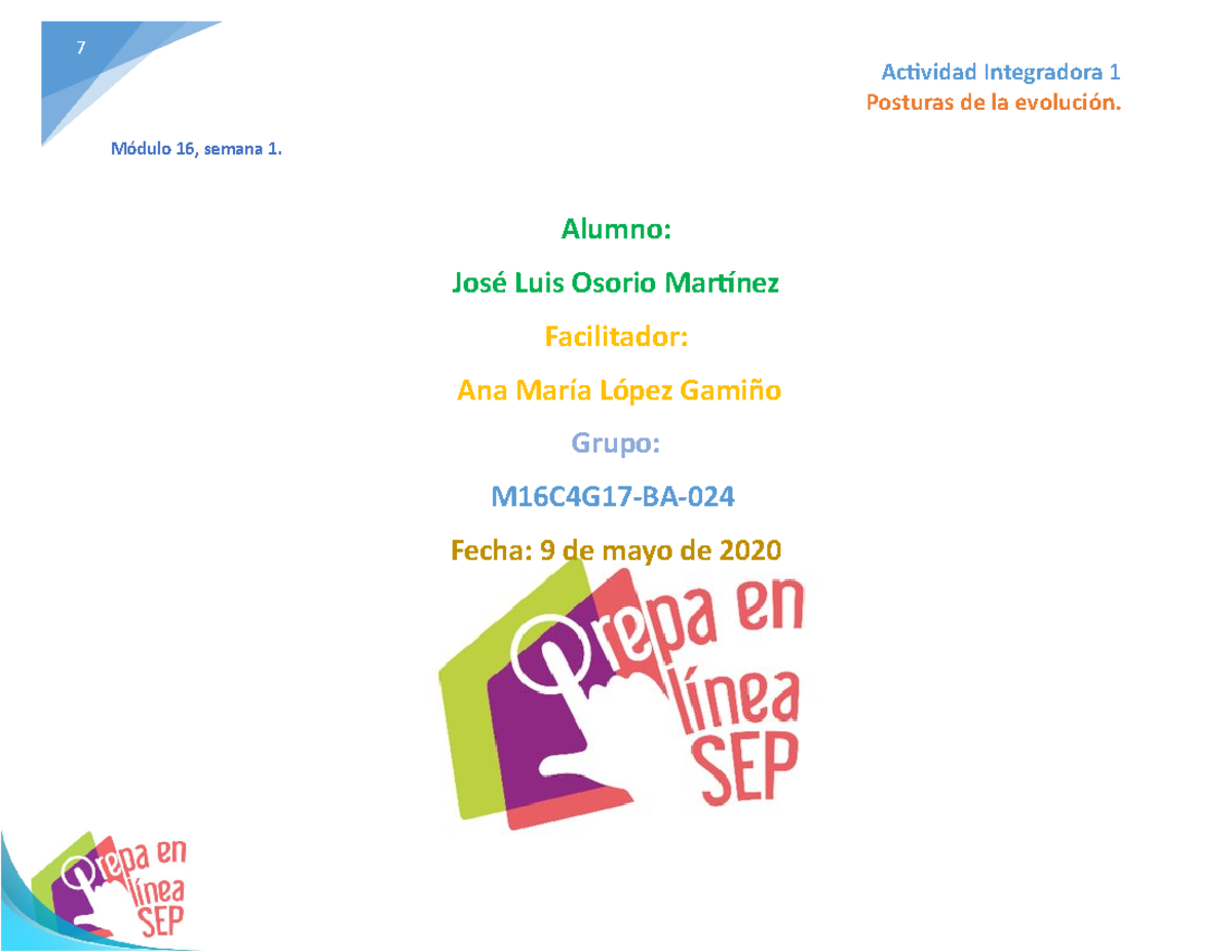 PRepaM16S1AI1 Modulo 16 de prepa en line SEP - 7 Actividad Integradora ...