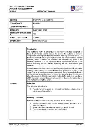 Lab 3 CBR test - lab report - LAB NO. : 3 GROUP: J4EC1105B LAB TITLE ...