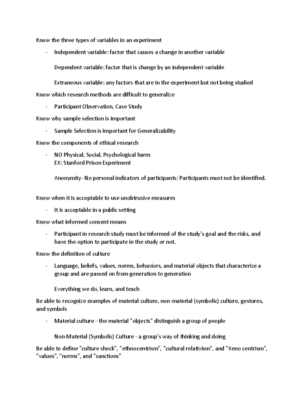 Sociology 3 - Know the three types of variables in an experiment ...