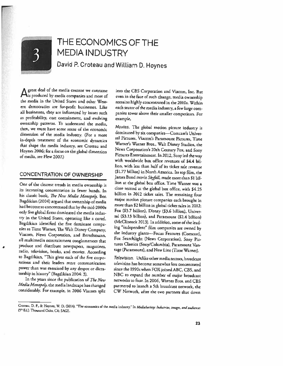 Economics-1 - something you have to buy - THE ECONOMICS OF THE 3 MEDIA ...
