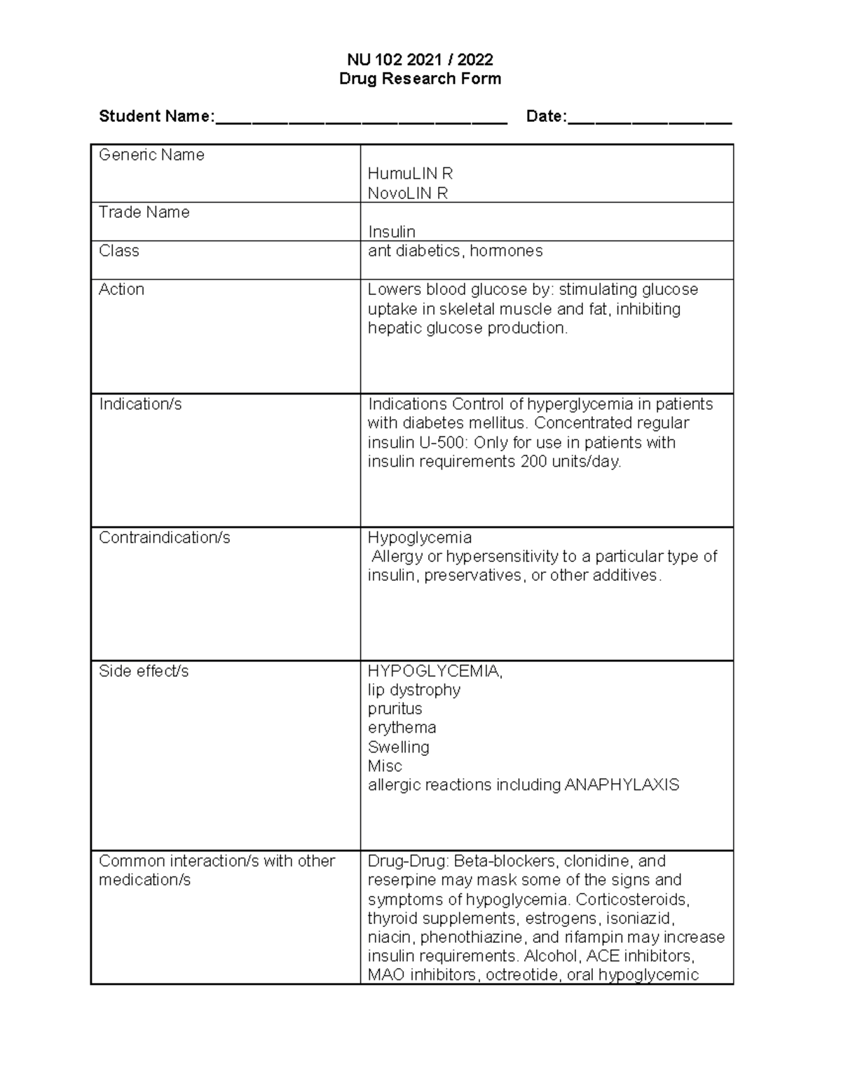 Drug Research Form (15) - Research methodology - Studocu