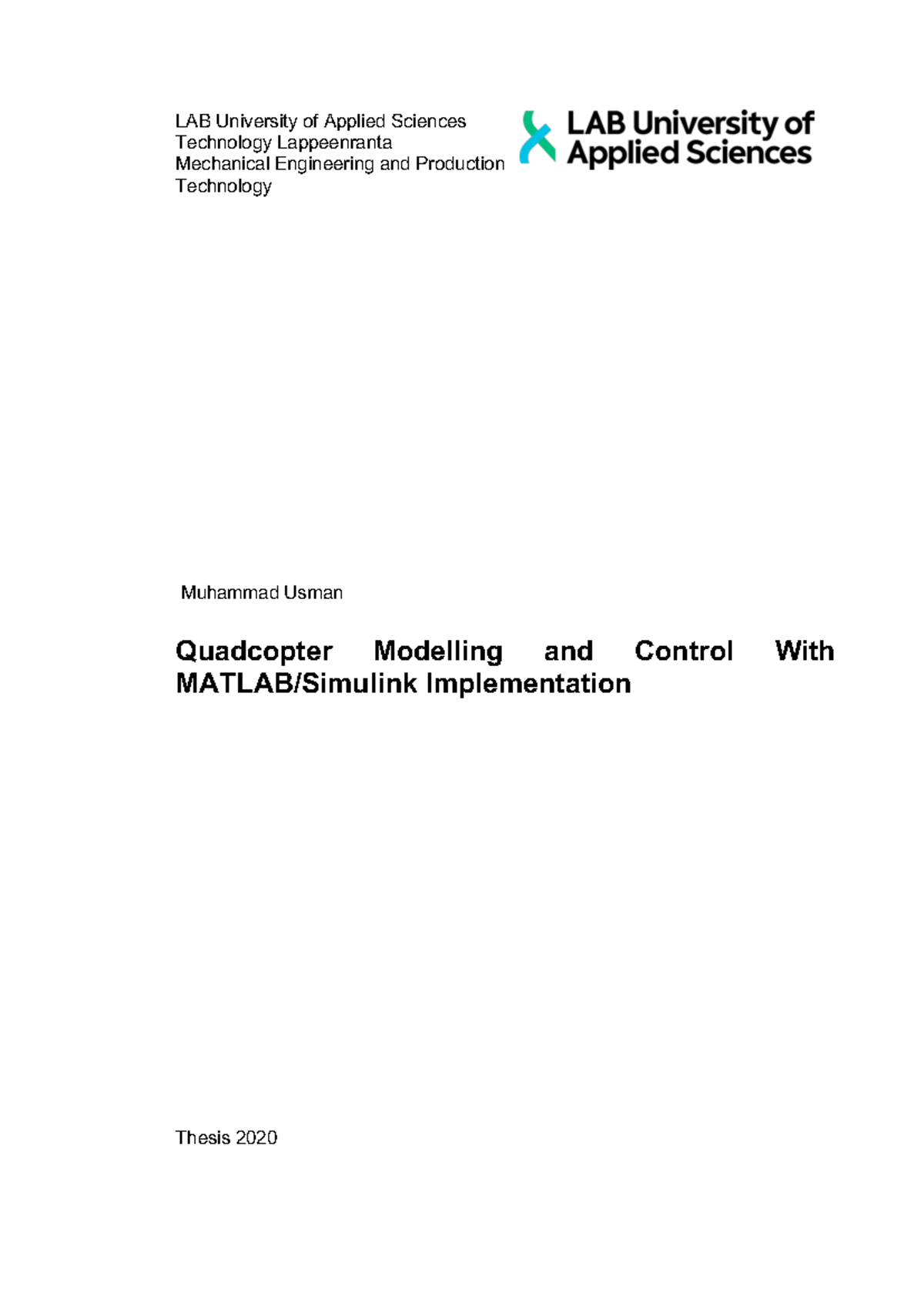Usman Muhammad - LAB University of Applied Sciences Technology ...