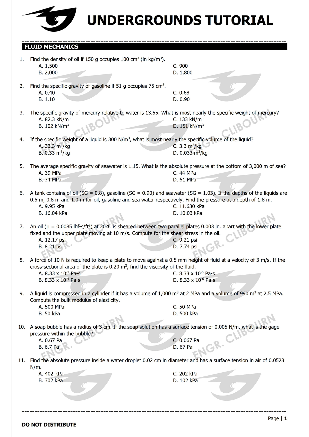 EE 07 Fluid Mechanics - EE Reviewer - Electrical Design - Studocu